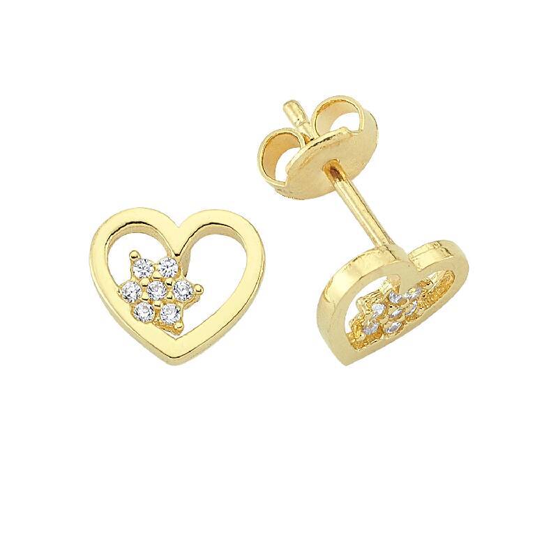 Altın Çocuk Kalp Küpe