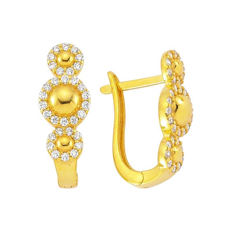 22 Ayar Altın Küpe