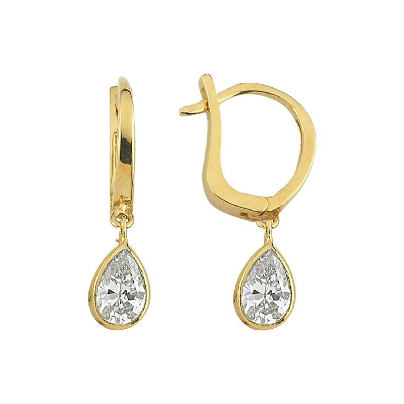 Altın Sallantılı Damla Küpe