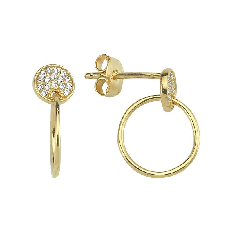 Altın Halka Sallantılı Küpe