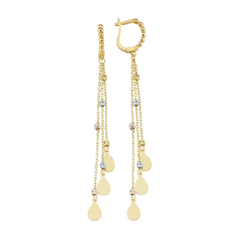 Altın Sallantılı Küpe