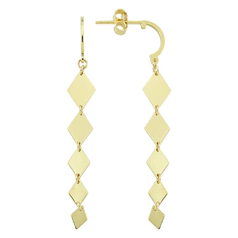 Altın Sallantılı Küpe