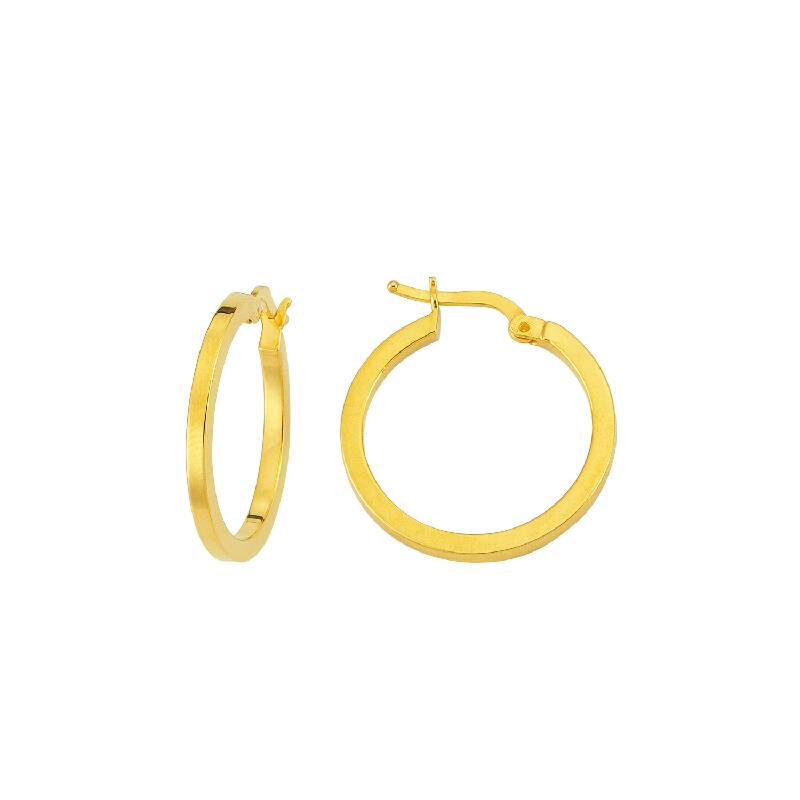 22 Ayar Altın Halka Küpe