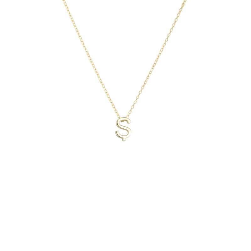 Altın Ş Harfi Kolye