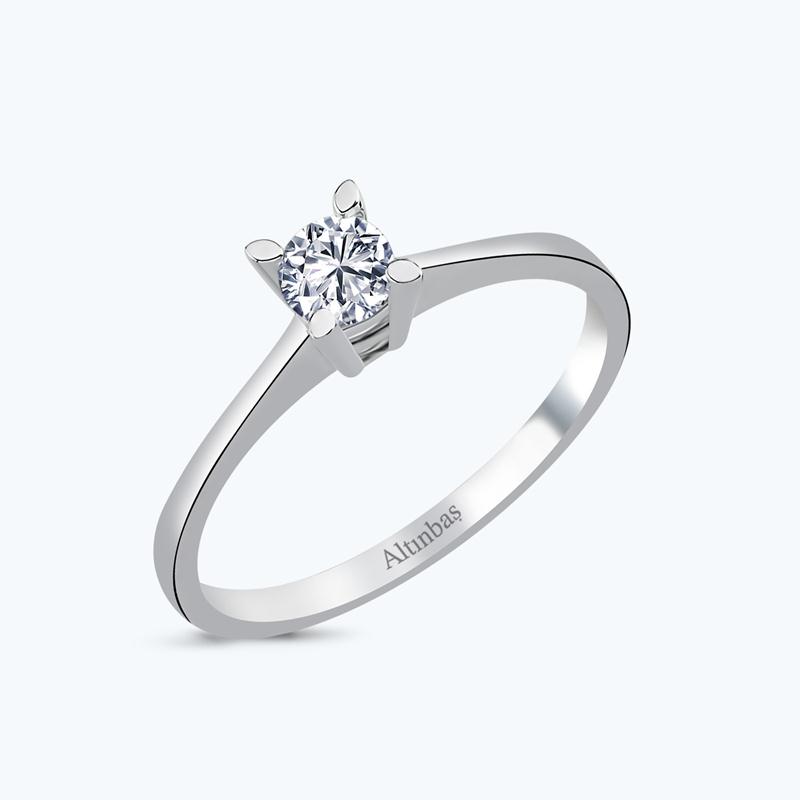 Altın Tektaş Yüzük