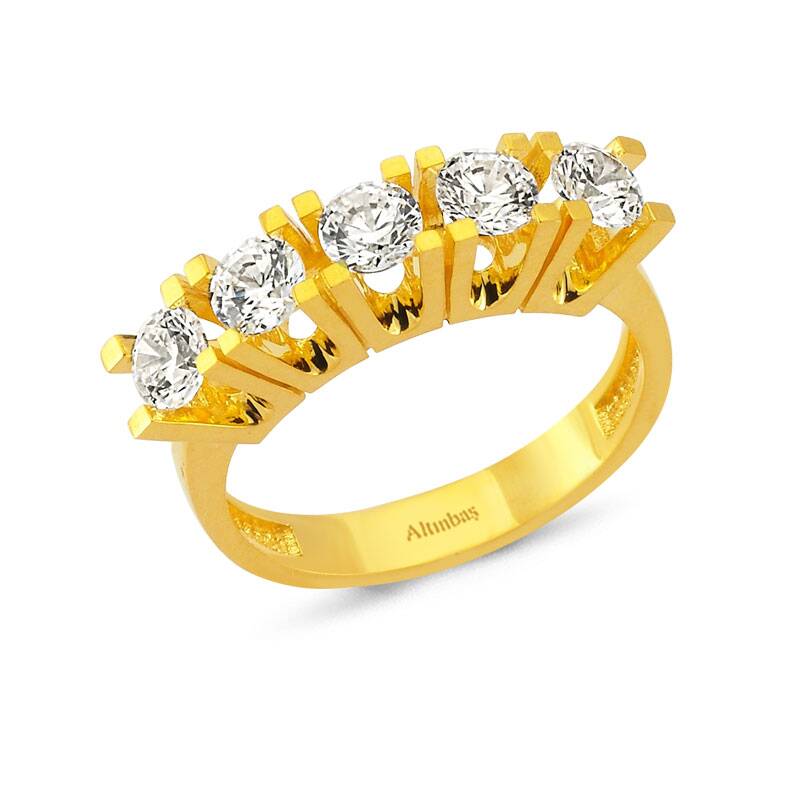 22 Ayar Altın Beştaş Yüzük