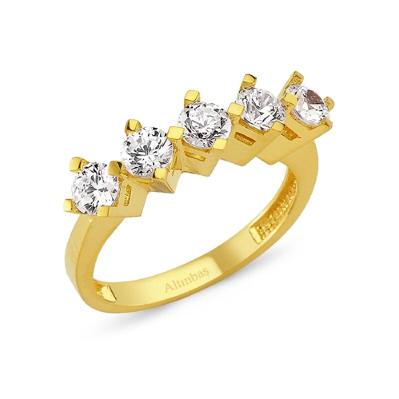 22 Ayar Beştaş Yüzük