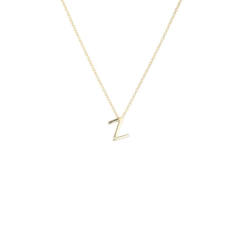 Altın Z Harfi Kolye